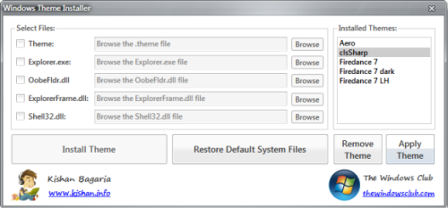 Easy way to install Windows 7 and Vista themes